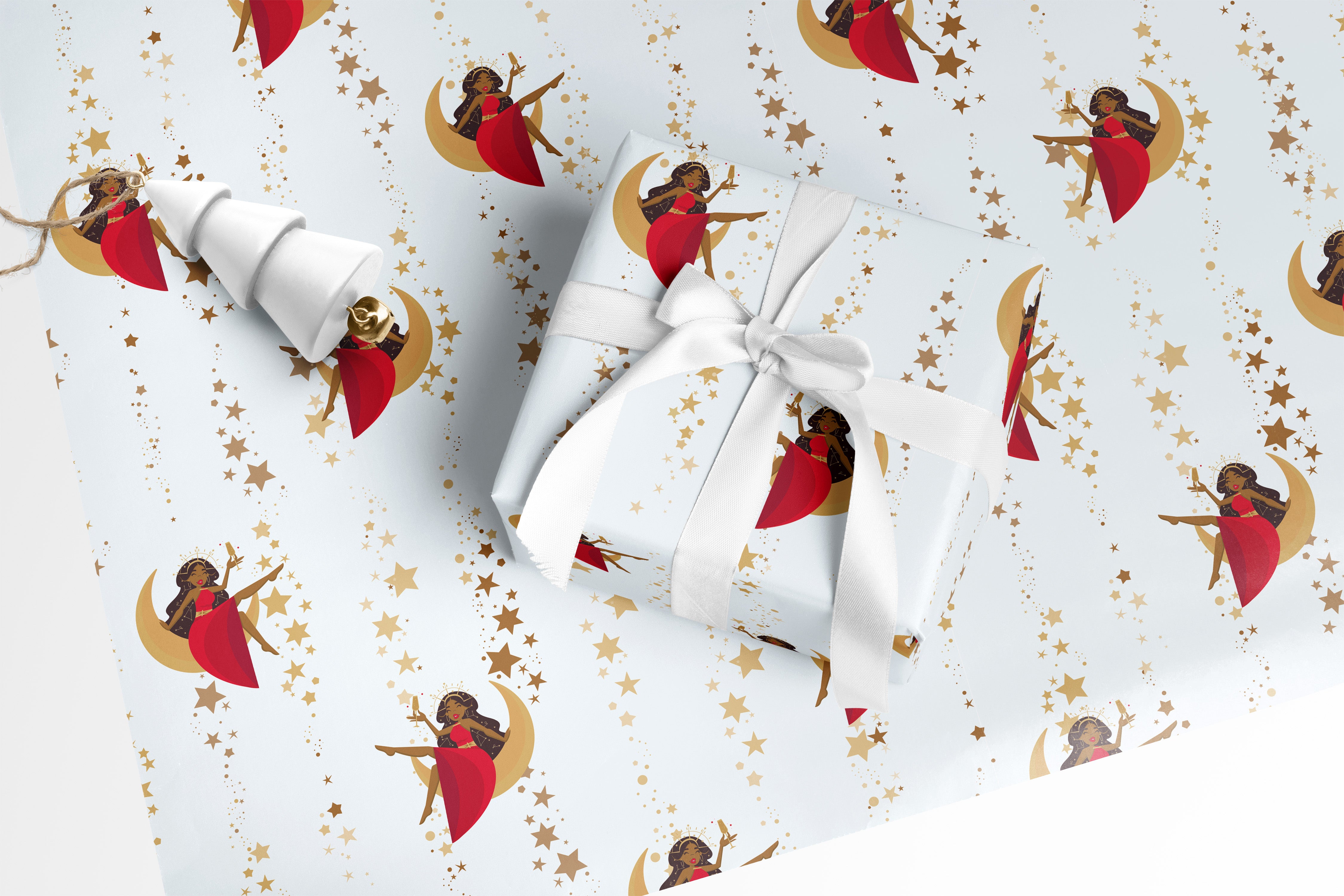 Wrapping Paper – Black Paper Party