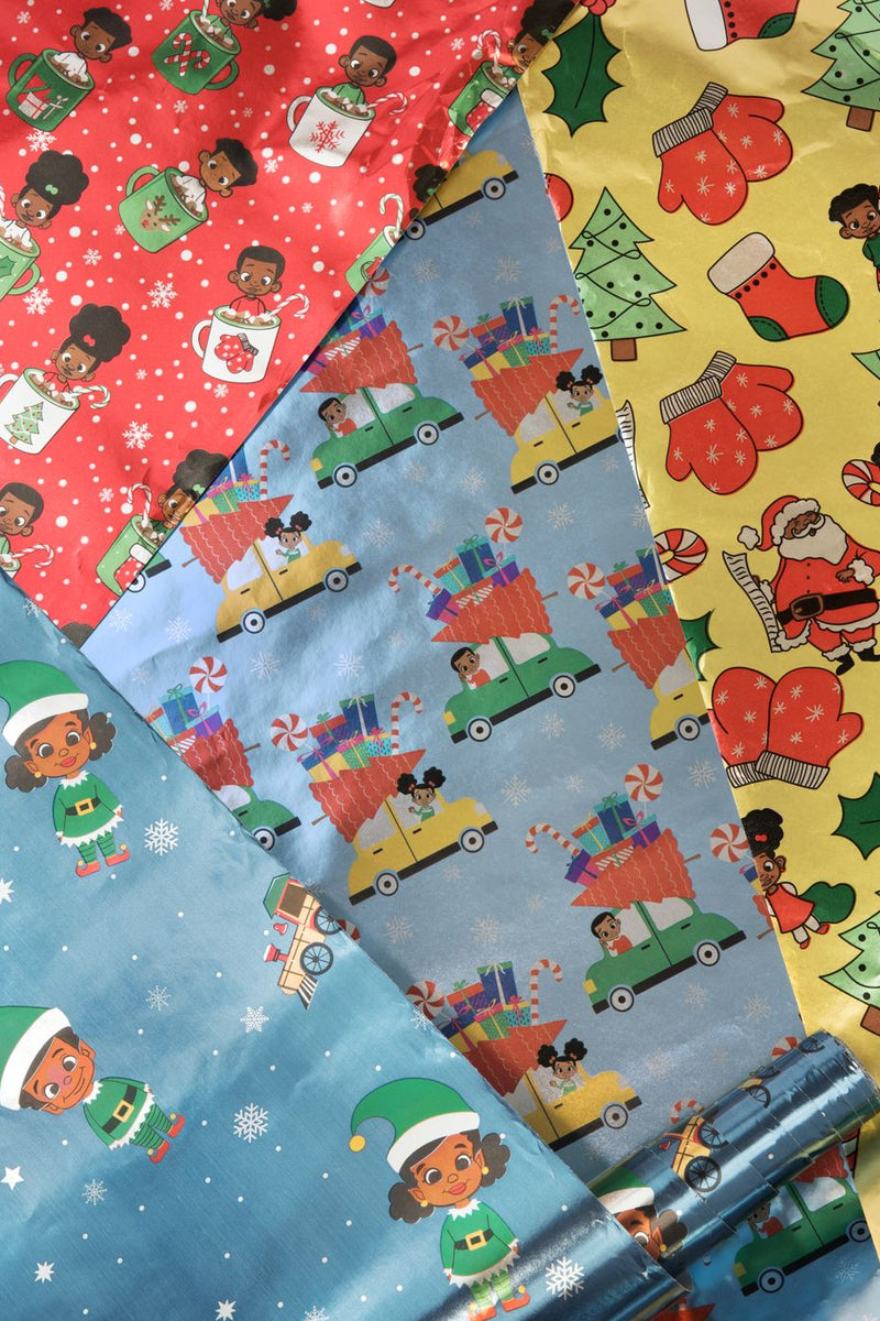 Wrapping Paper – Black Paper Party