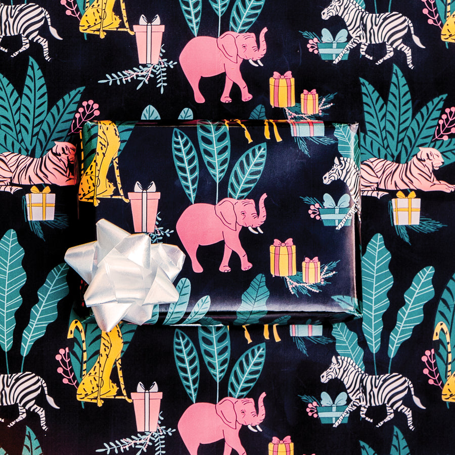 Wrapping Paper – Black Paper Party